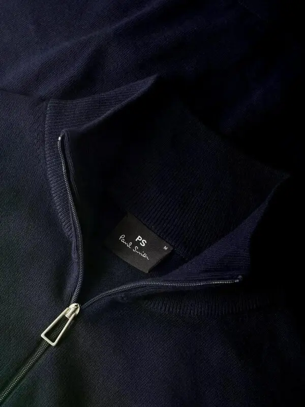 Paul Smith Zebra-patch Half-zip Sweater