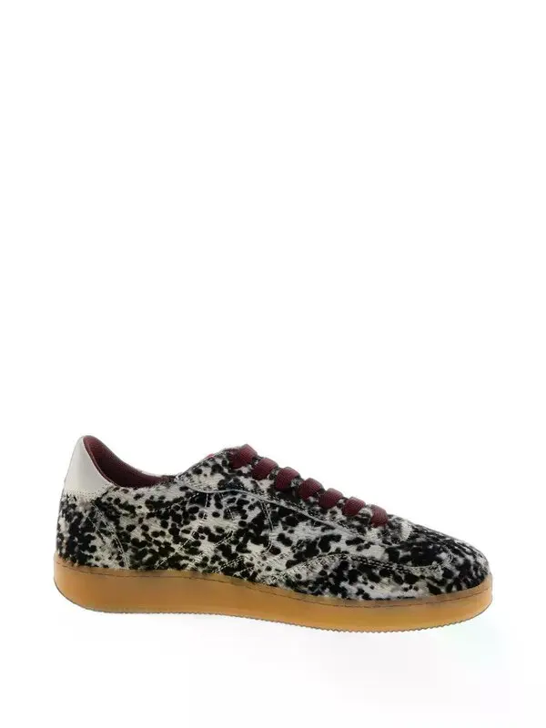 VOILE BLANCHE Olivia Court Leopard-print Leather Sneakers
