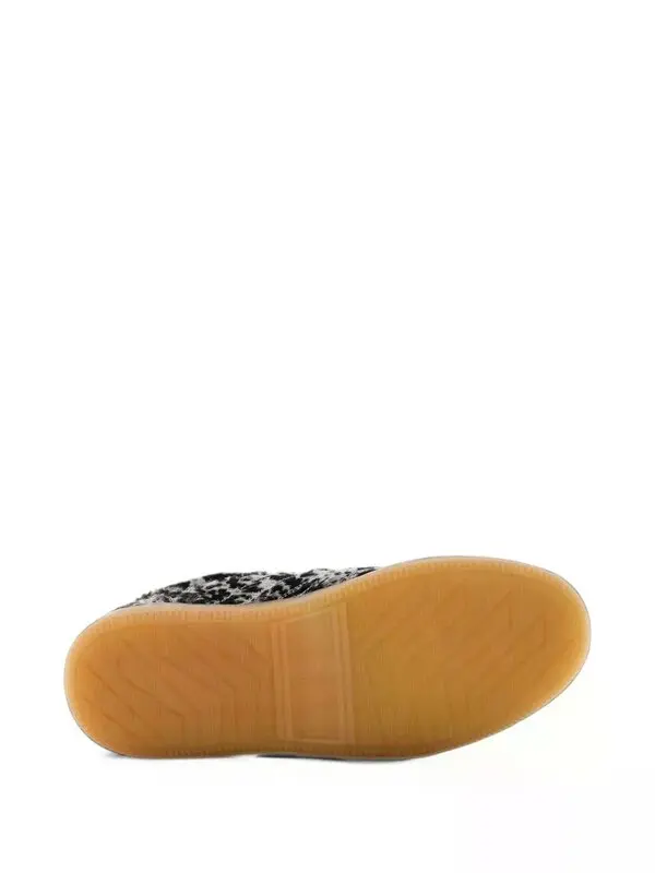 VOILE BLANCHE Olivia Court Leopard-print Leather Sneakers