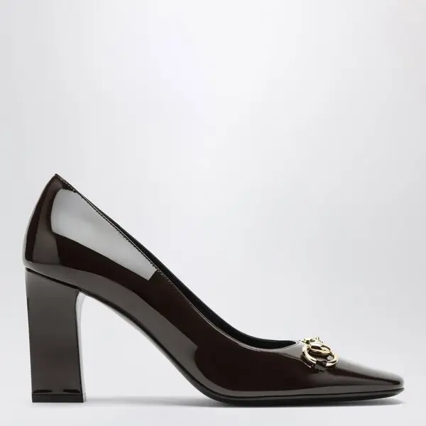 Gucci Patent Leather Ladies' Pumps - Brown