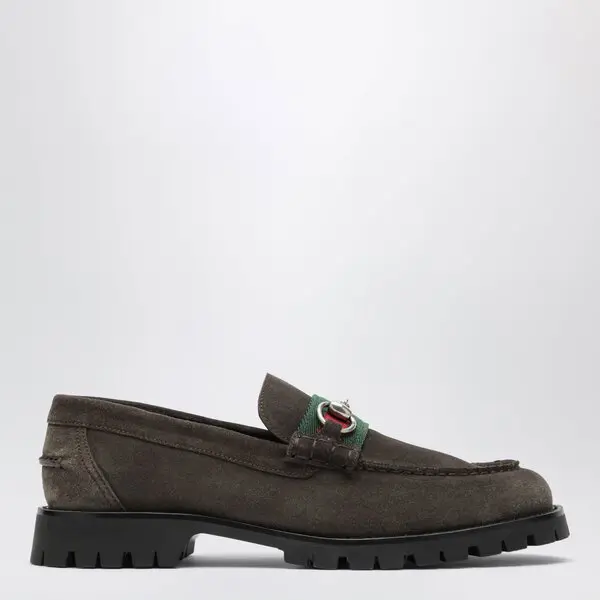 Gucci Dark Suede Loafers