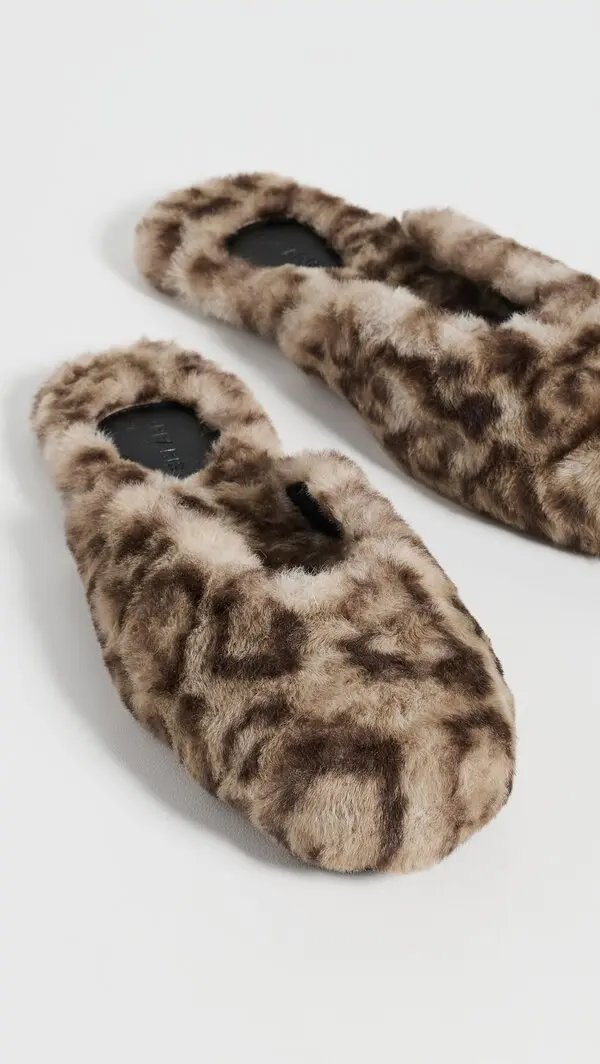Apparis Demi Leopard Mule Slippers