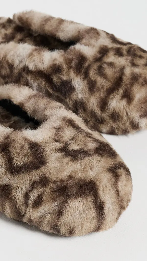 Apparis Demi Leopard Mule Slippers