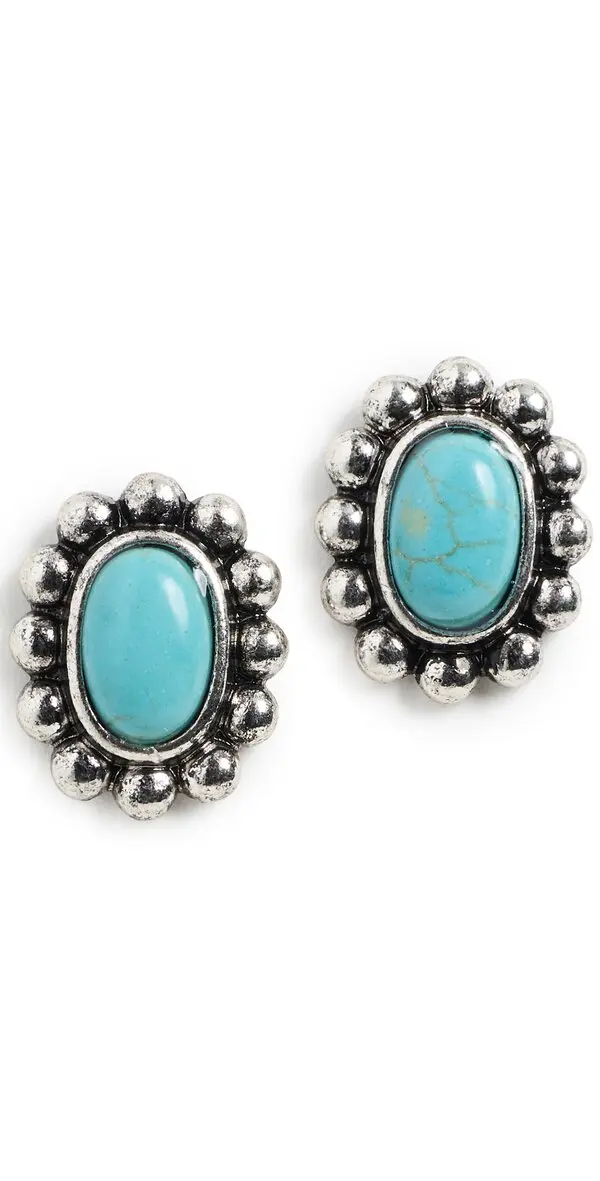 Shashi Lasso Studs - Silver