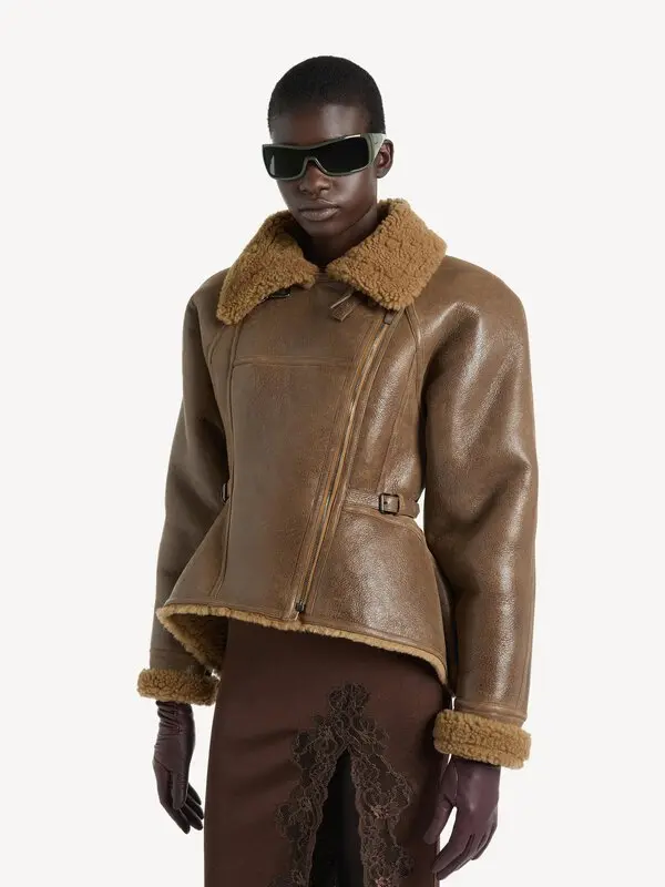 Balmain Shearling Signature Jacket