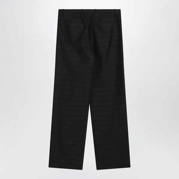 Gucci Wide And Grey Silk Trousers