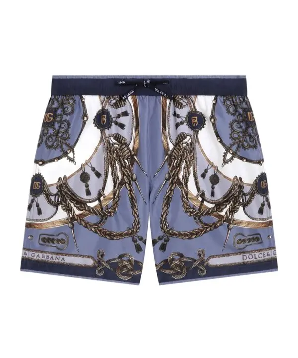 Dolce & Gabbana ドルチェガッバーナ キッズ ミディアム プリント スイムショーツ