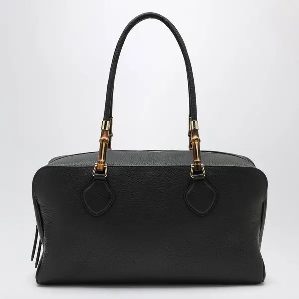Gucci Large Bamboo Duffle Bag - Black