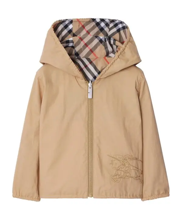 Burberry バーバリー キッズ リバーシブル チェック ジップアップ ジャケット