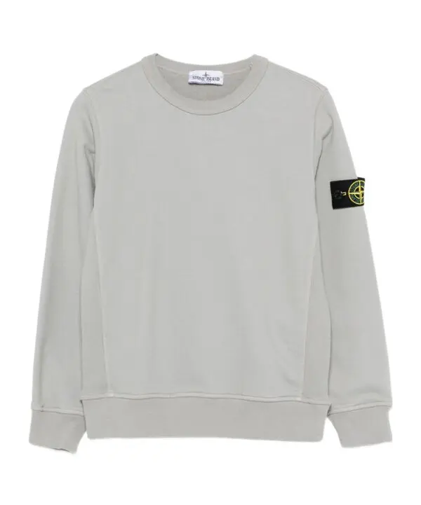 Stone Island ストーンアイランドジュニア ロゴバッジ クルーネック スウェットシャツ