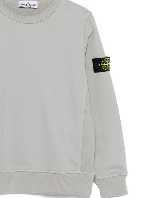 Stone Island ストーンアイランドジュニア ロゴバッジ クルーネック スウェットシャツ