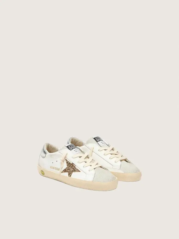 GOLDEN GOOSE ゴールデングース キッズ スーパースター グリッタースニーカー