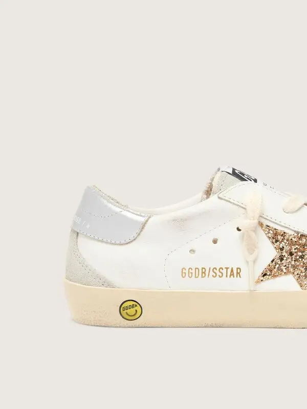 GOLDEN GOOSE ゴールデングース キッズ スーパースター グリッタースニーカー