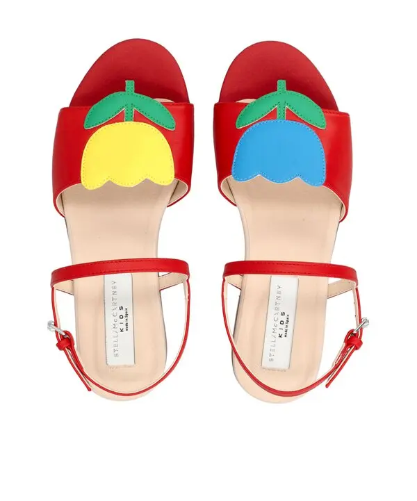 Stella McCartney ステラ マッカートニー キッズ フラワーパッチ オープントゥ サンダル