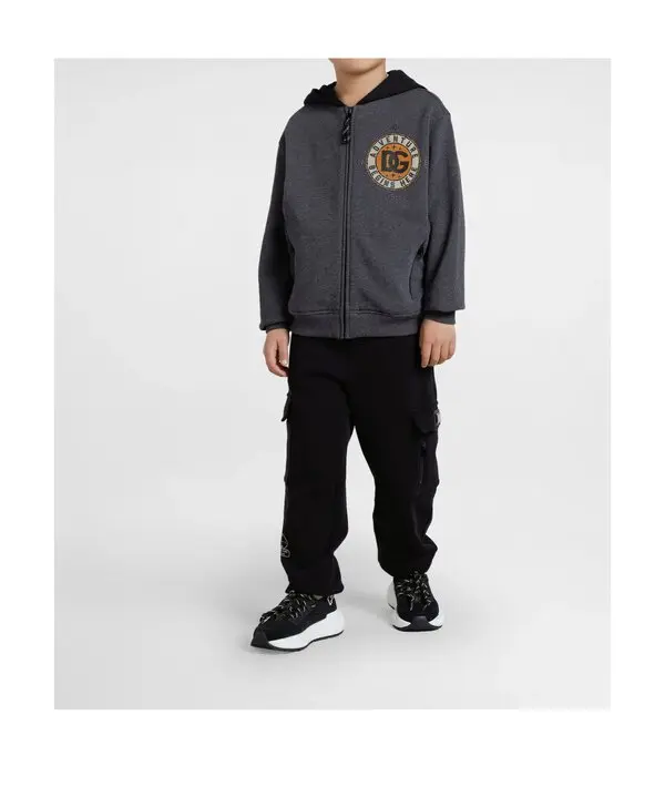 Dolce & Gabbana ドルチェガッバーナ キッズ ラウンドトゥ レースアップ スニーカー