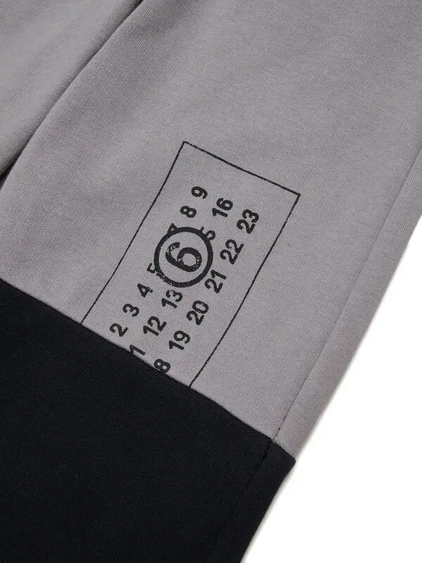 MAISON MARGIELA メゾンマルジェラ キッズ ロゴプリント ツートンパンツ