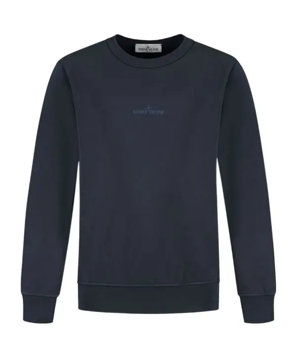 Stone Island ジュニア ロゴ プリント クルーネック スウェットシャツ