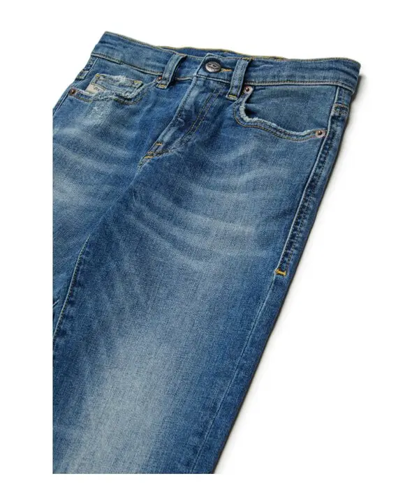 DIESEL® ディーゼル キッズ ディストレスト ストレートレッグ ジーンズ