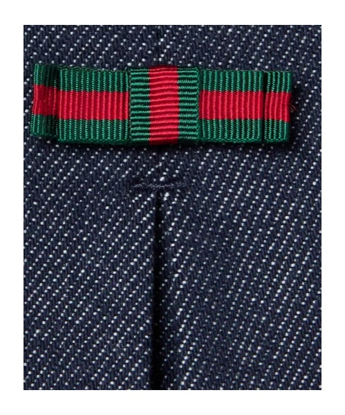 Gucci グッチ キッズ ウェブディテール デニムドレス