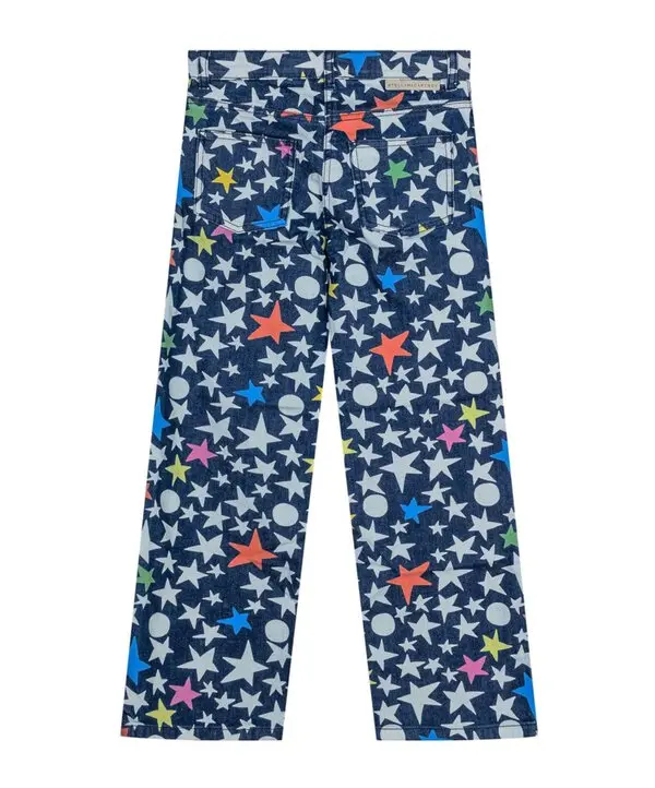 Stella McCartney ステラ マッカートニー キッズ スタープリント ストレートレッグ トラウザーズ