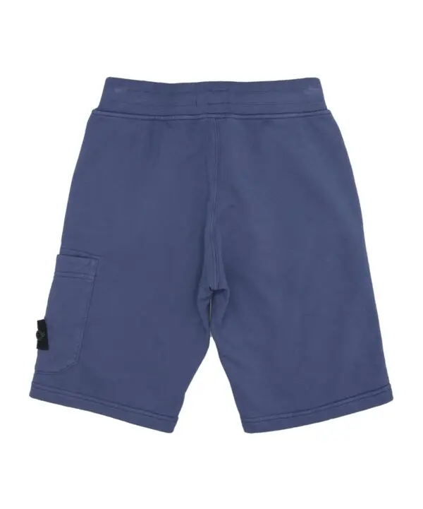 Stone Island ジュニア ロゴ パッチ ショーツ
