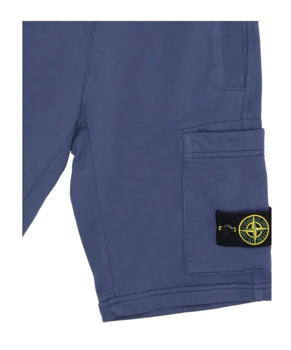 Stone Island ジュニア ロゴ パッチ ショーツ