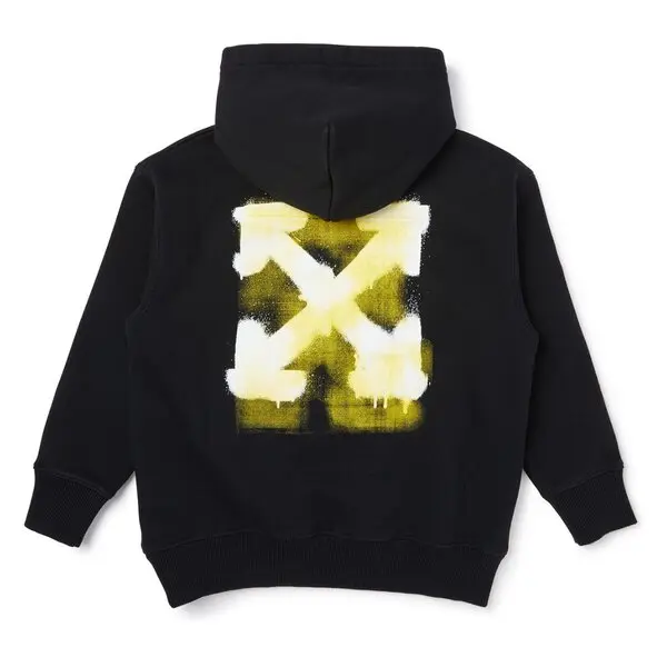Off-White オフホワイト キッズ アロー スプレー ロゴ プリント パーカー