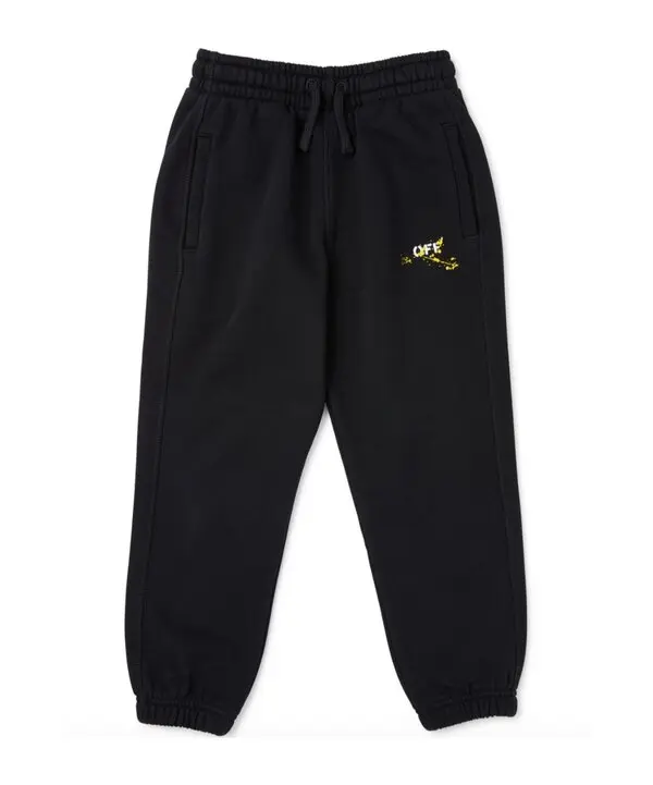 Off-White オフホワイト キッズ ロゴプリント ドローストリング トラウザーズ