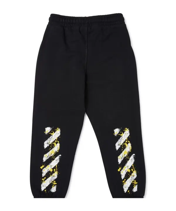 Off-White オフホワイト キッズ ロゴプリント ドローストリング トラウザーズ