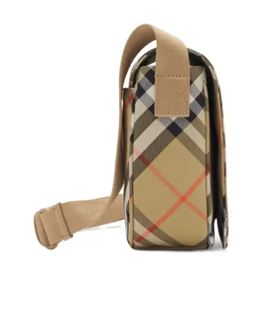 Burberry バーバリー キッズ ヴィンテージチェック フォールドオーバートップ メッセンジャーバッグ