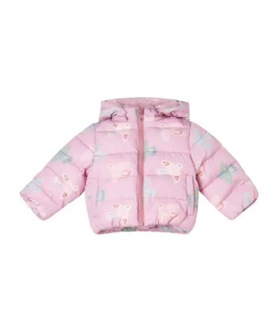 Stella McCartney ステラ マッカートニー キッズ オールオーバープリント パファージャケット - Pink