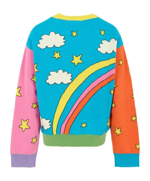 Stella McCartney ステラ マッカートニー キッズ レインボープリント クルーネック ジャンパー