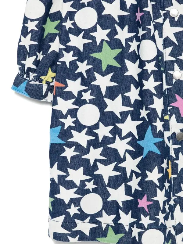 Stella McCartney ステラ マッカートニー キッズ スタープリント ロングスリーブ ドレス