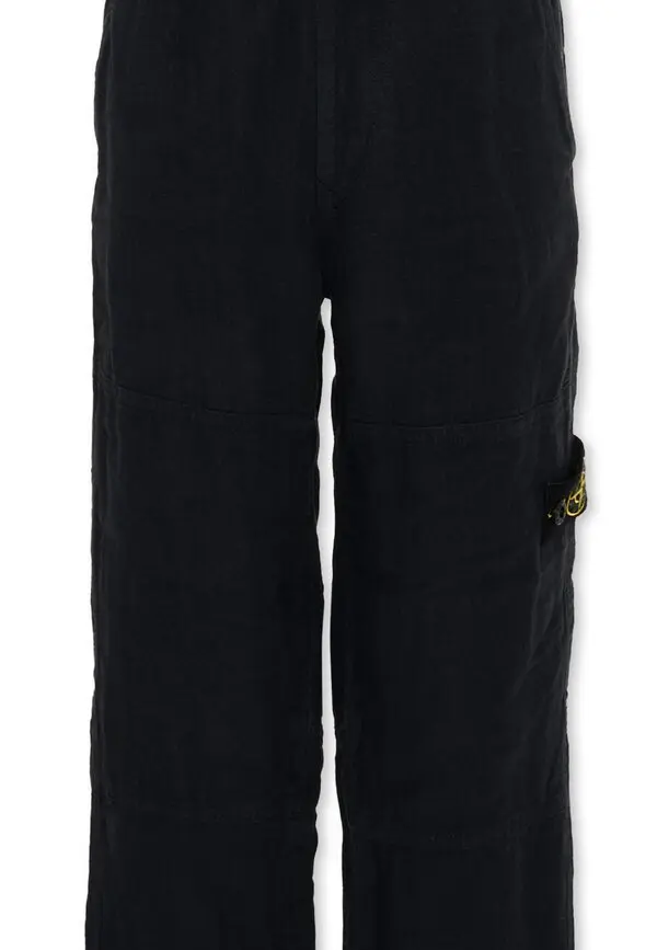 Stone Island ジュニア ロゴ パッチ パンツ