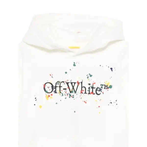 Off-White オフホワイト キッズ ロングスリーブ ペイントスプラッター パーカー