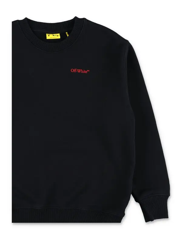 Off-White オフホワイト キッズ アロープリント フリース スウェットシャツ