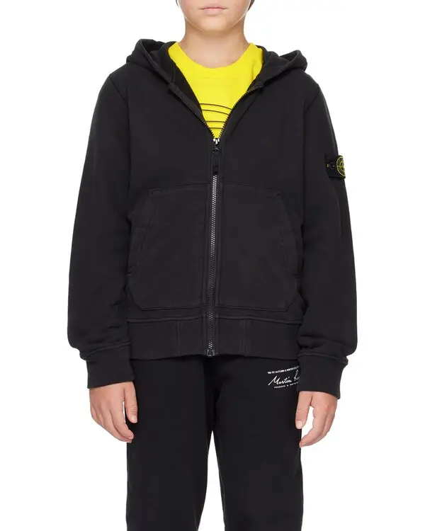 Stone Island ストーンアイランド ジュニア コンパス パッチ ジップアップ パーカー