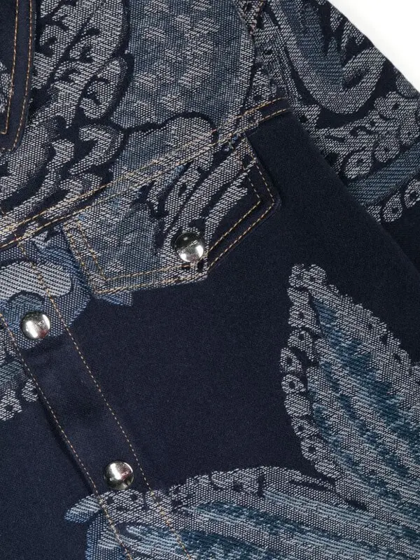 Etro エトロ キッズ ペイズリー ジャカード デニム ジャケット