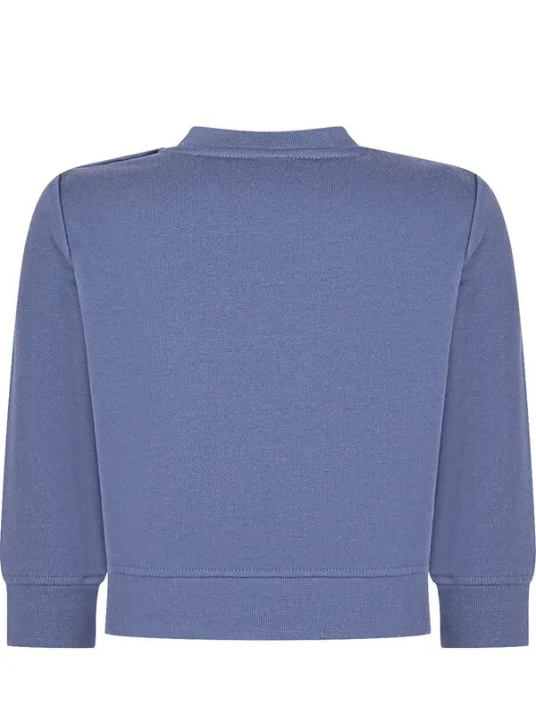 Stella McCartney ステラ マッカートニー キッズ ホエールプリント クルーネック スウェットシャツ