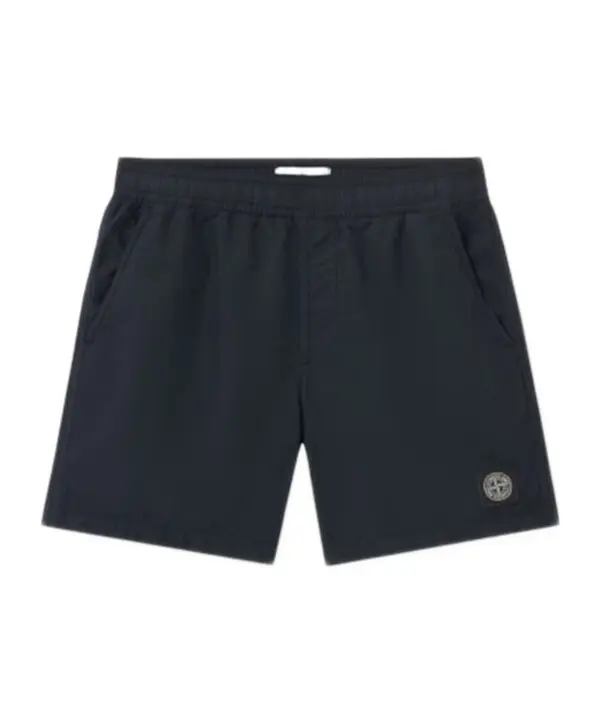 Stone Island ストーンアイランド ジュニア ロゴパッチ ドローストリング スイムトランクス