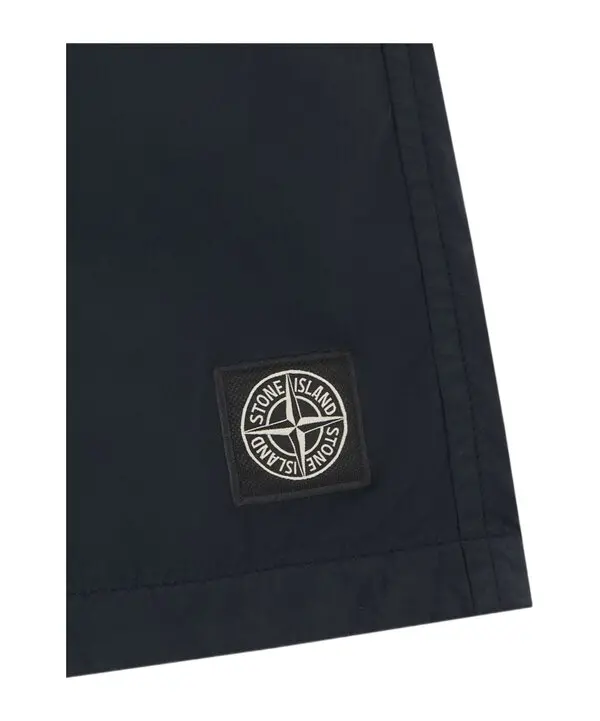Stone Island ストーンアイランド ジュニア ロゴパッチ ドローストリング スイムトランクス