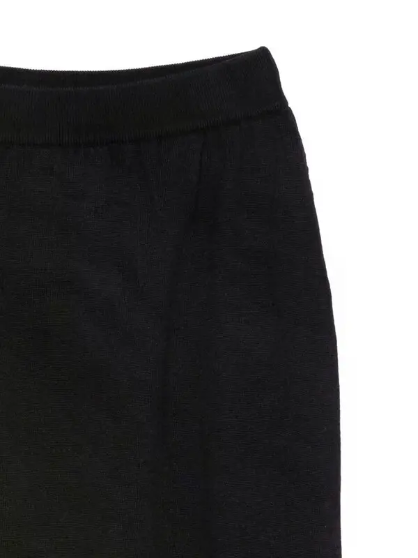 DANIELE FIESOLI Jersey-knit Slit-detail Skirt - Blue
