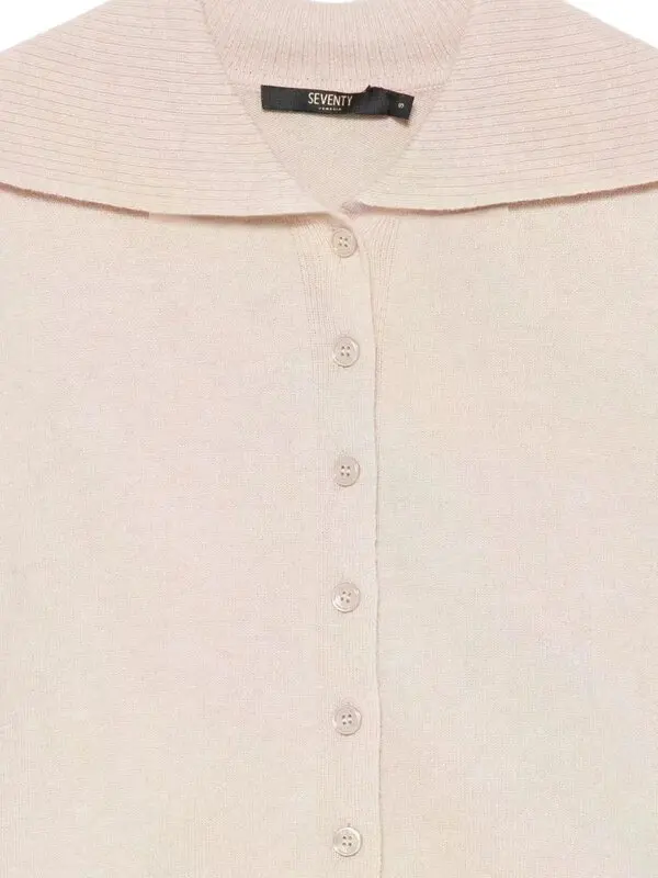 Seventy Button-up Short-sleeve Sweater