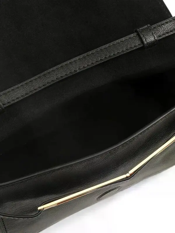 SERGIO ROSSI Vareda Leather Shoulder Bag