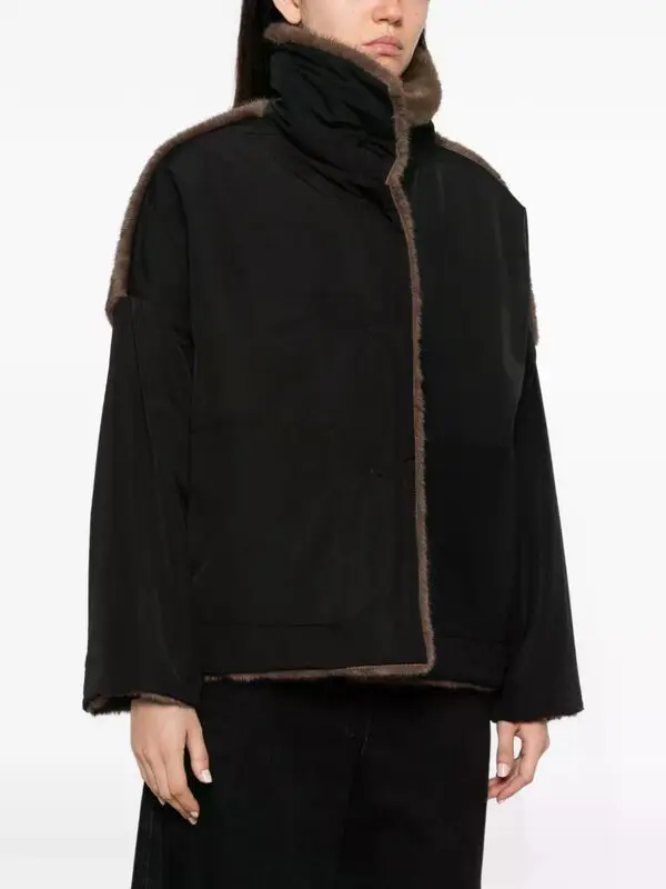 COLLECTION PRIVEE? Faux-fur Reversible Short Coat