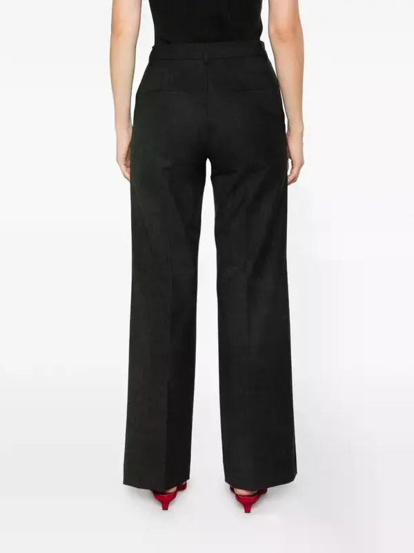 OTTOD'AME Pressed-crease Wide-leg Trousers