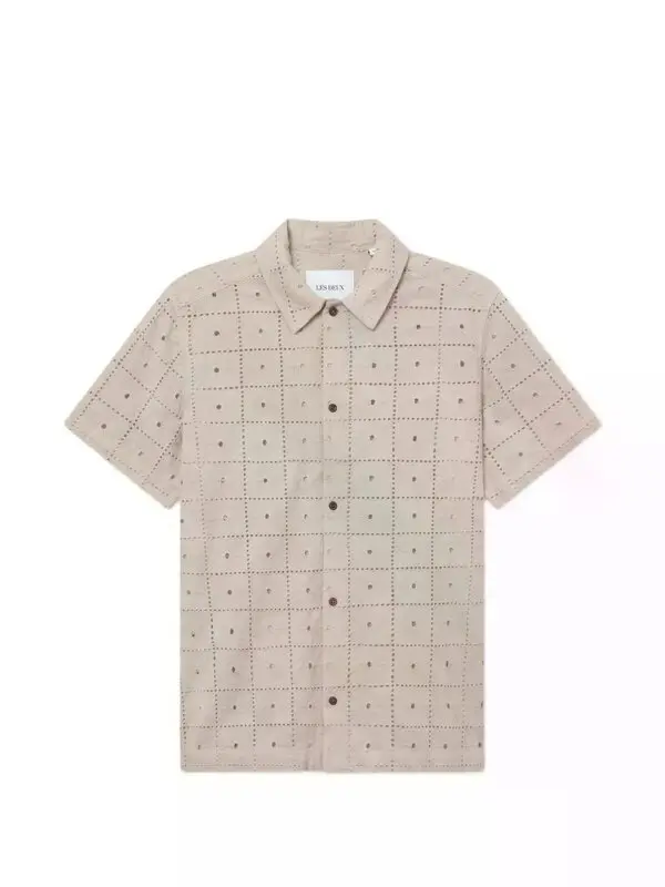 LES DEUX Hector Lace Short-sleeve Shirt