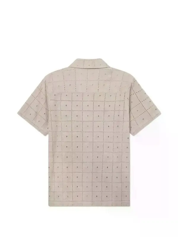 LES DEUX Hector Lace Short-sleeve Shirt