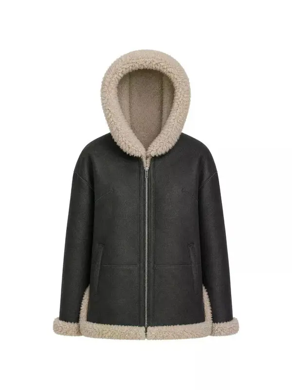 LA ROSE Reversible Shearling Jacket