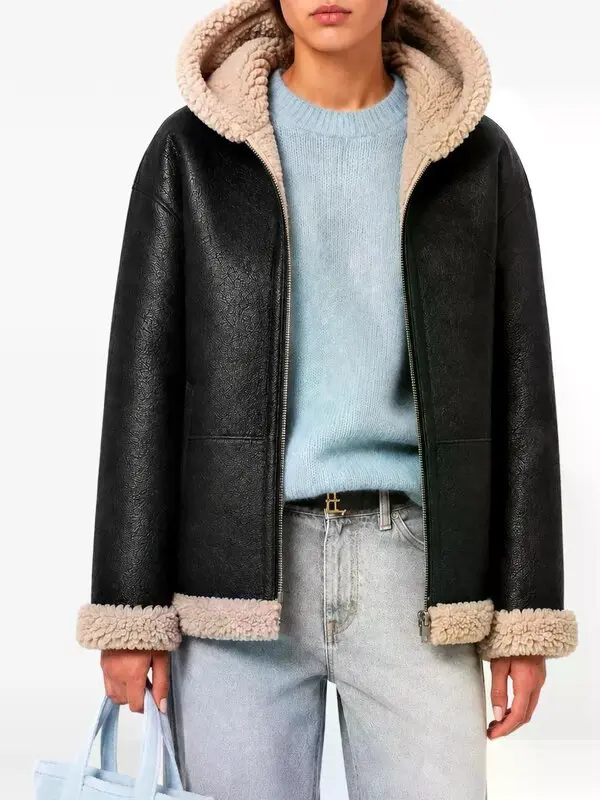 LA ROSE Reversible Shearling Jacket